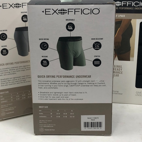 Exofficio | Underwear & Socks | 3 Pack Exofficio Givengo Breathable ...